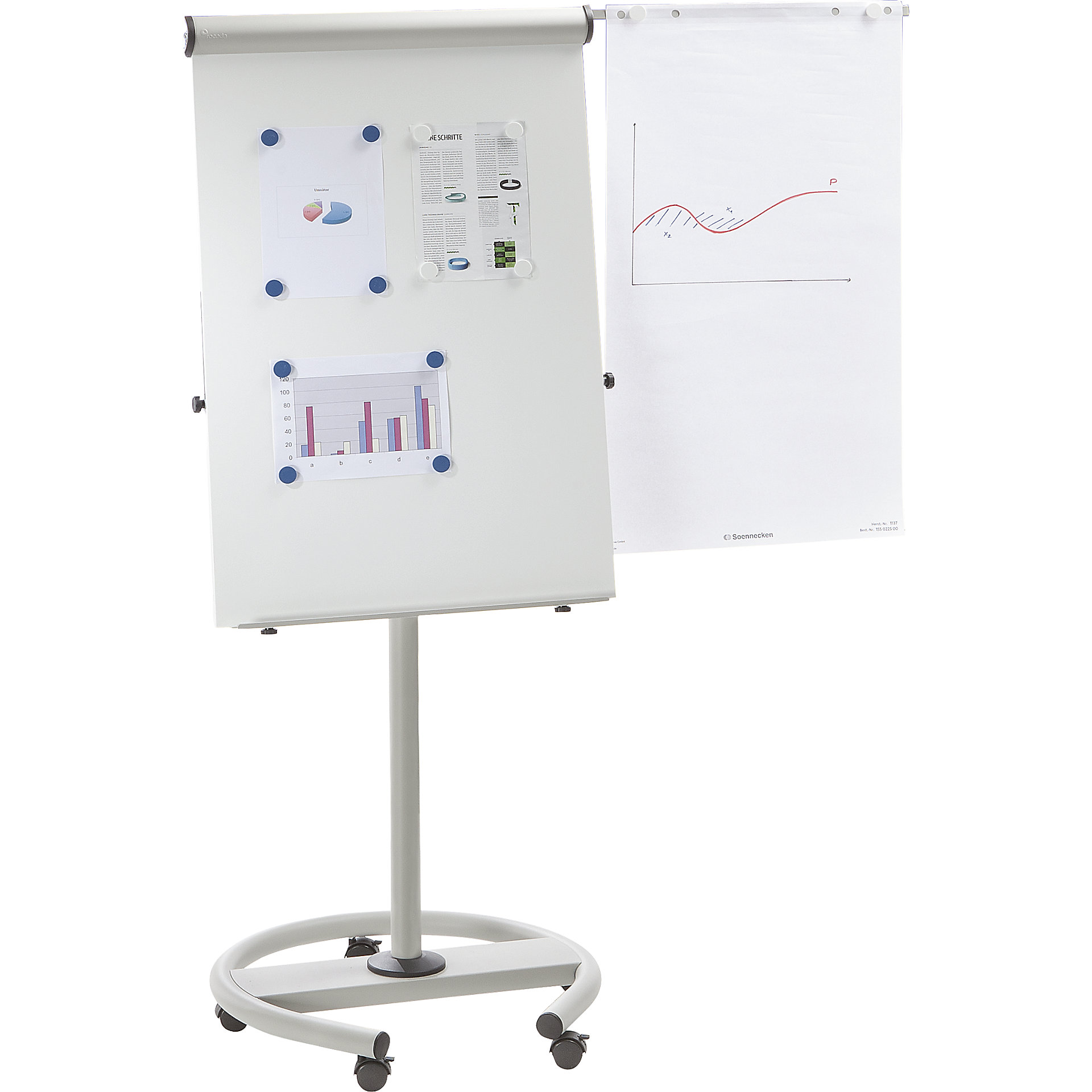Mobile flip-chart: with round base | kaiserkraft
