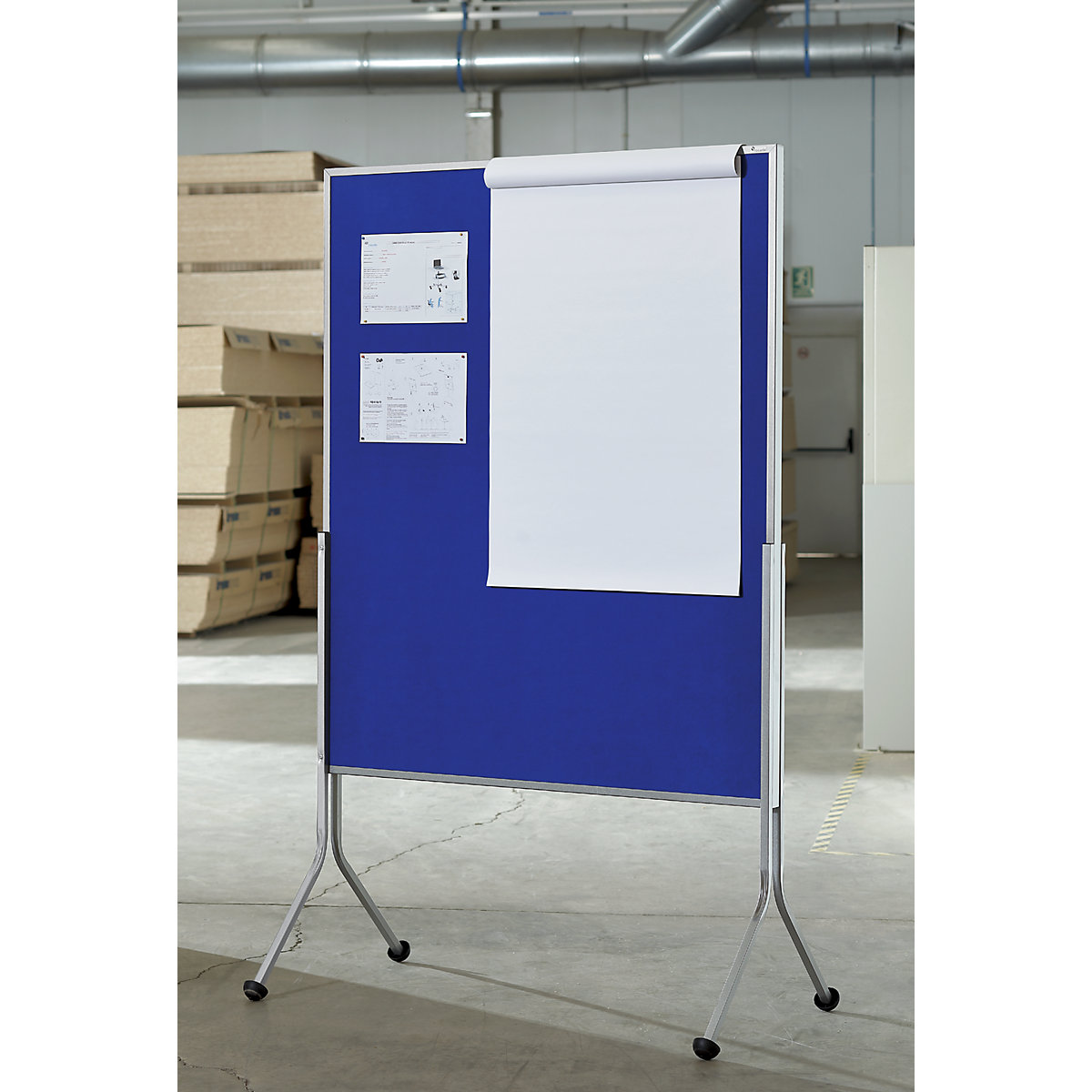 Mobile pinboard: HxWxD 1950 x 1200 x 680 mm | KAISER+KRAFT