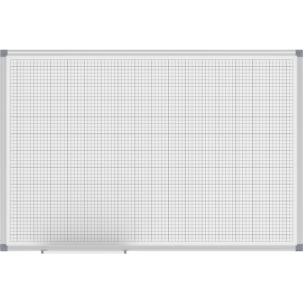 MAULstandard grid board, white – MAUL: grid 10 x 10 / 50 x 50 mm ...