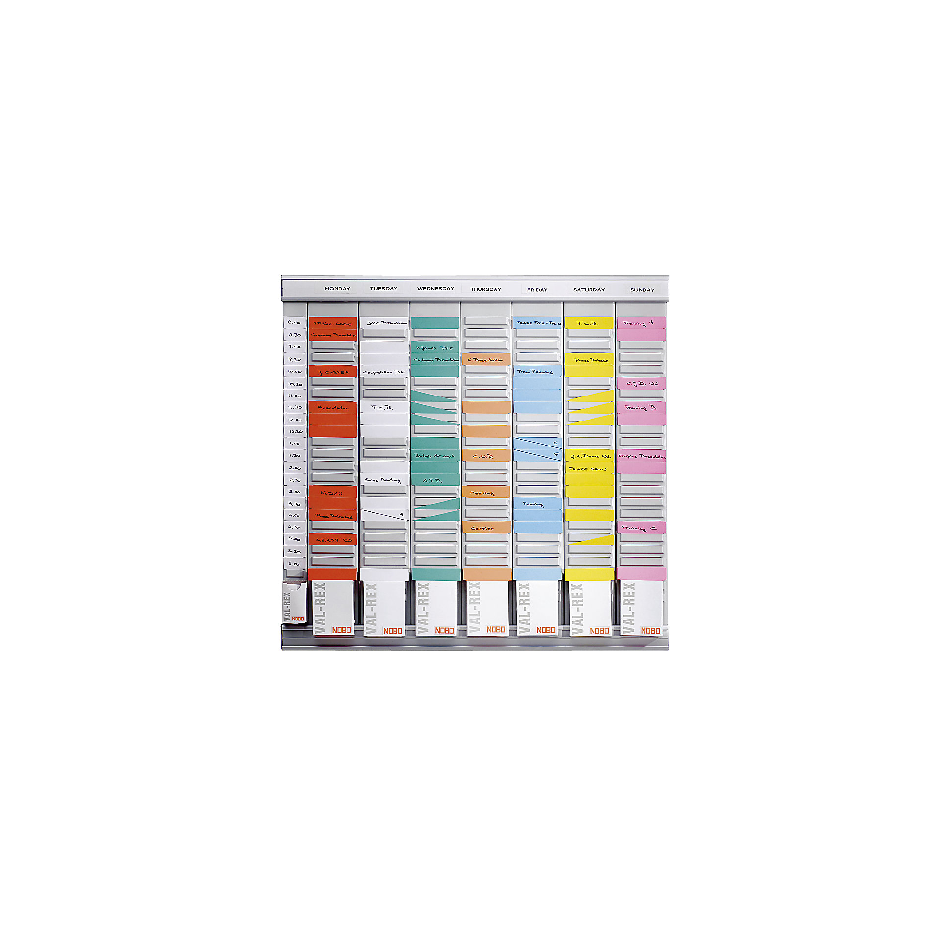 T card planner, weekly planner: 7 modules with 24 slots each | kaiserkraft