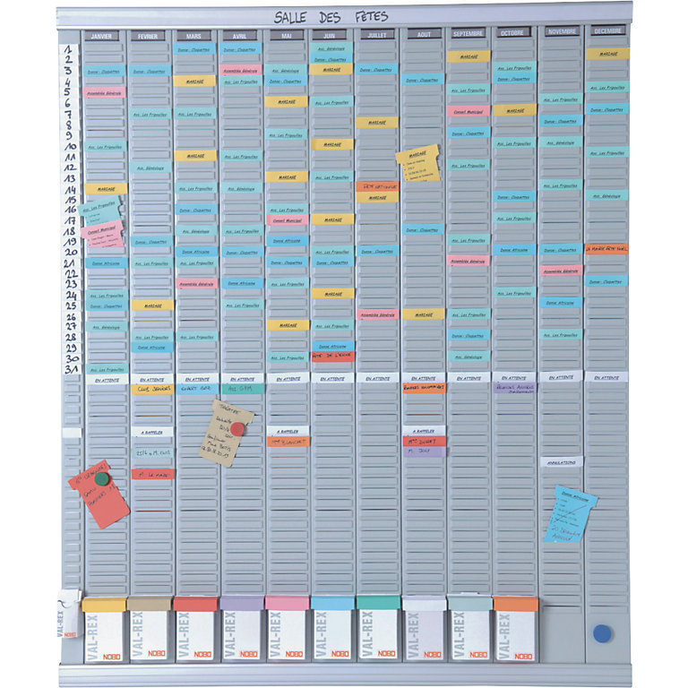 T card planner, yearly planner: 12 modules with 54 slots each | kaiserkraft
