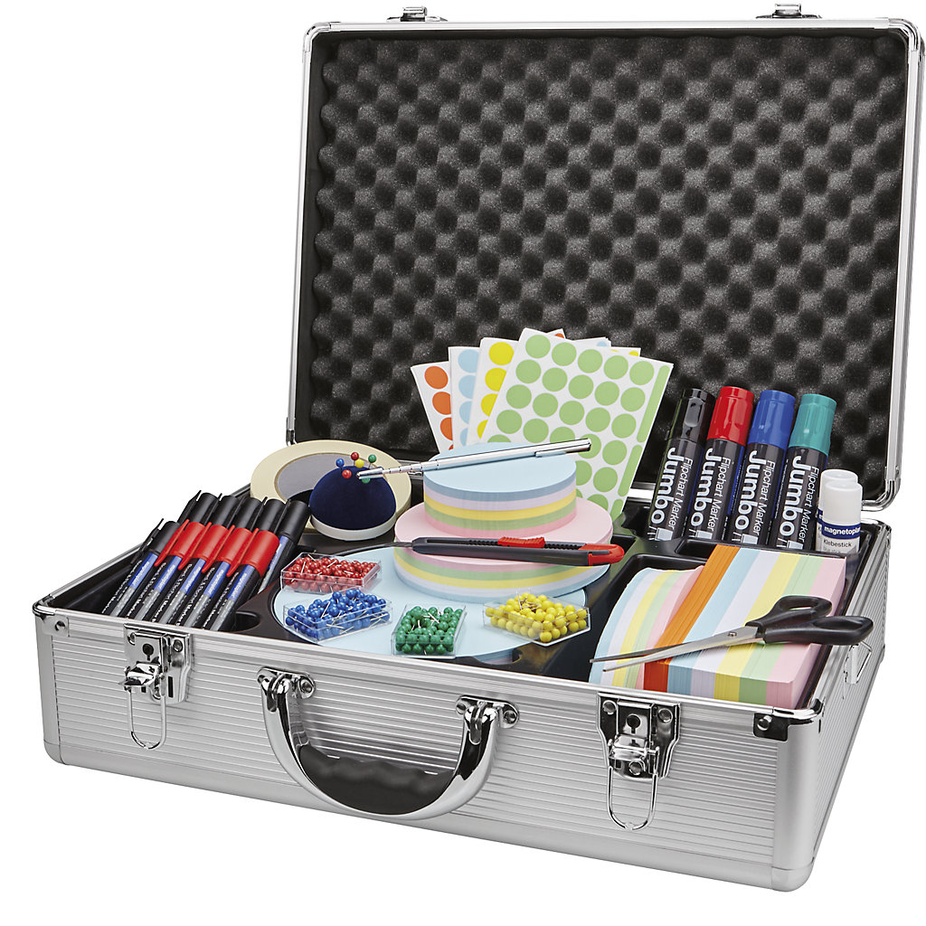 Aluminium presentation case, robust – magnetoplan: HxWxD 340 x 470 x ...