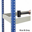 BiG800 Racking 1980h x 1525w x 610d mm 4 Levels 800kg UDL Blue & Grey ...