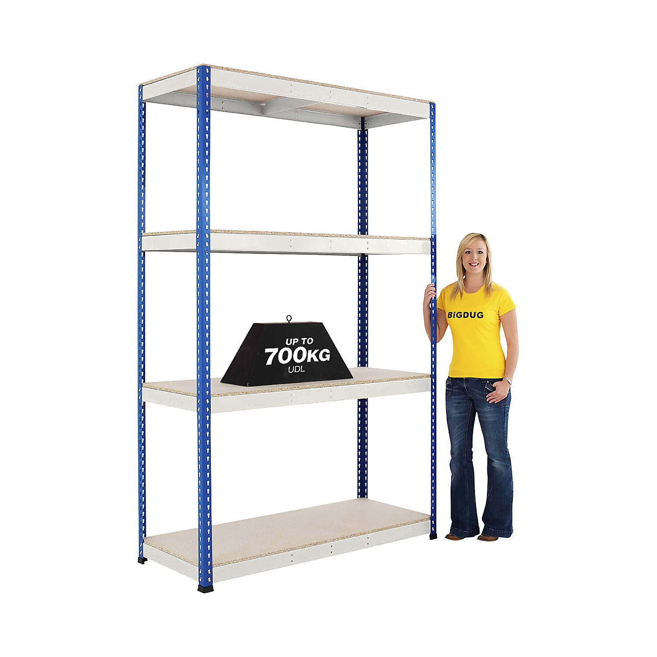 BiG800 Racking 4 Levels | 2440mm High Racking | BiGDUG