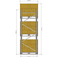 BiGDUG Pallet Racking 2 Bay Kit 4000h x 2700w x 1100d mm (Holds 18 ...