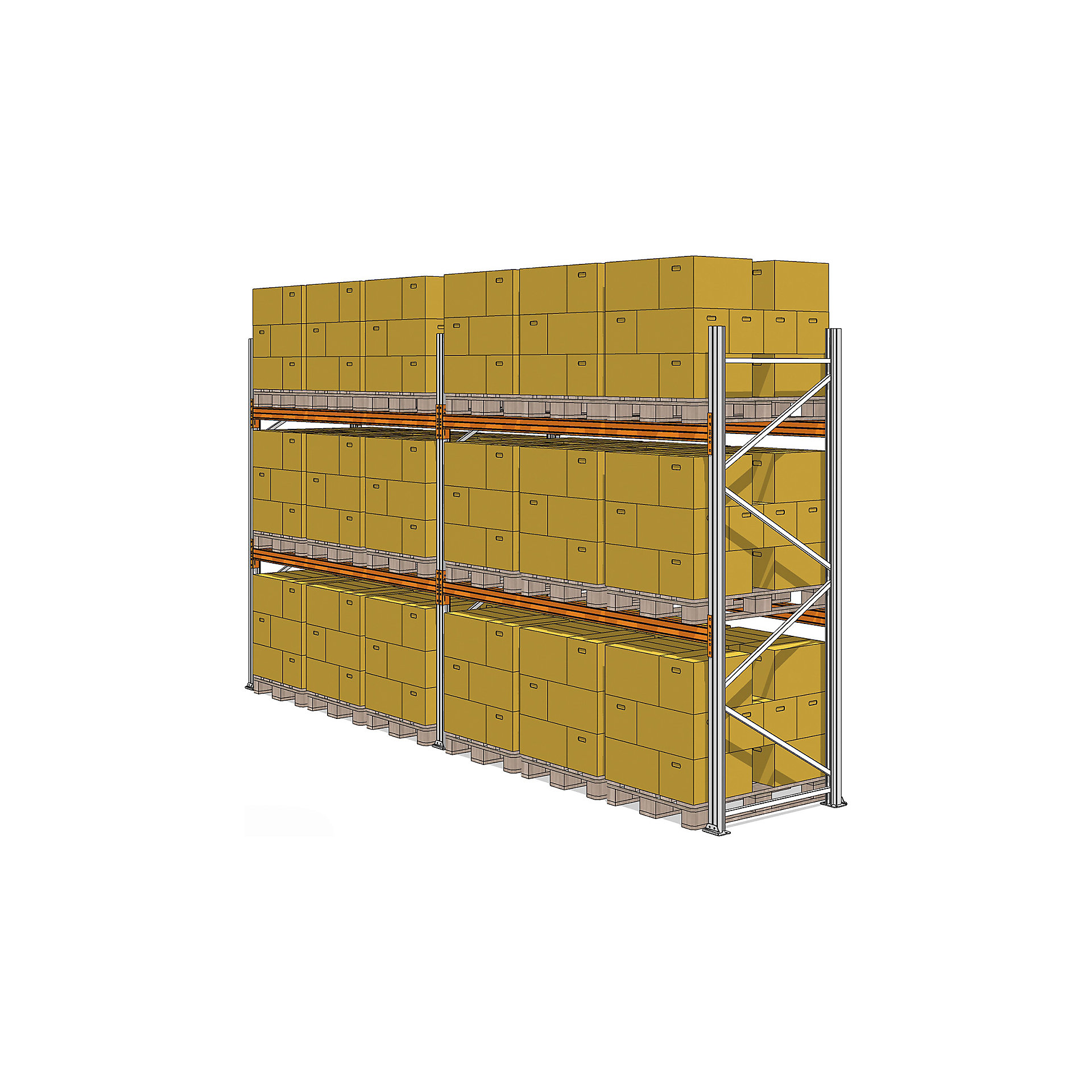 BiGDUG Pallet Racking Kits | 2 Bay Pallet Racking | BiGDUG