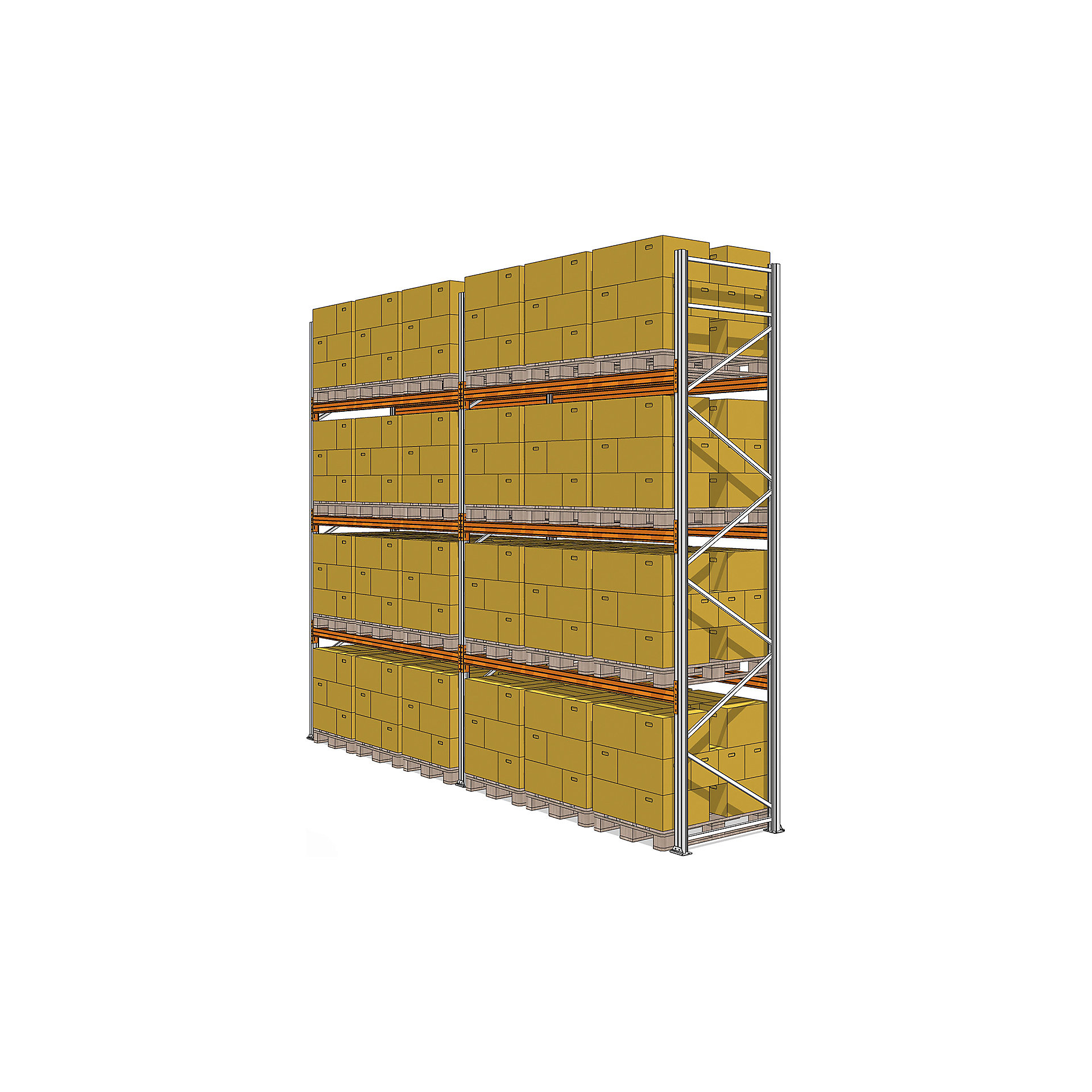 BiGDUG Pallet Racking Kits | 2 Bay Pallet Racking | BiGDUG