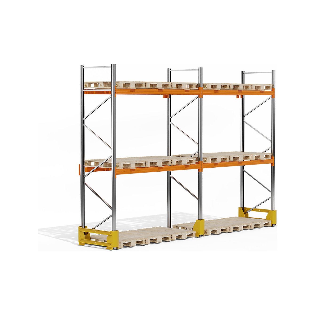 BiGDUG Pallet Racking Pair Of Beams | 50 x 140 x 2700mm | Up To 3600kg ...