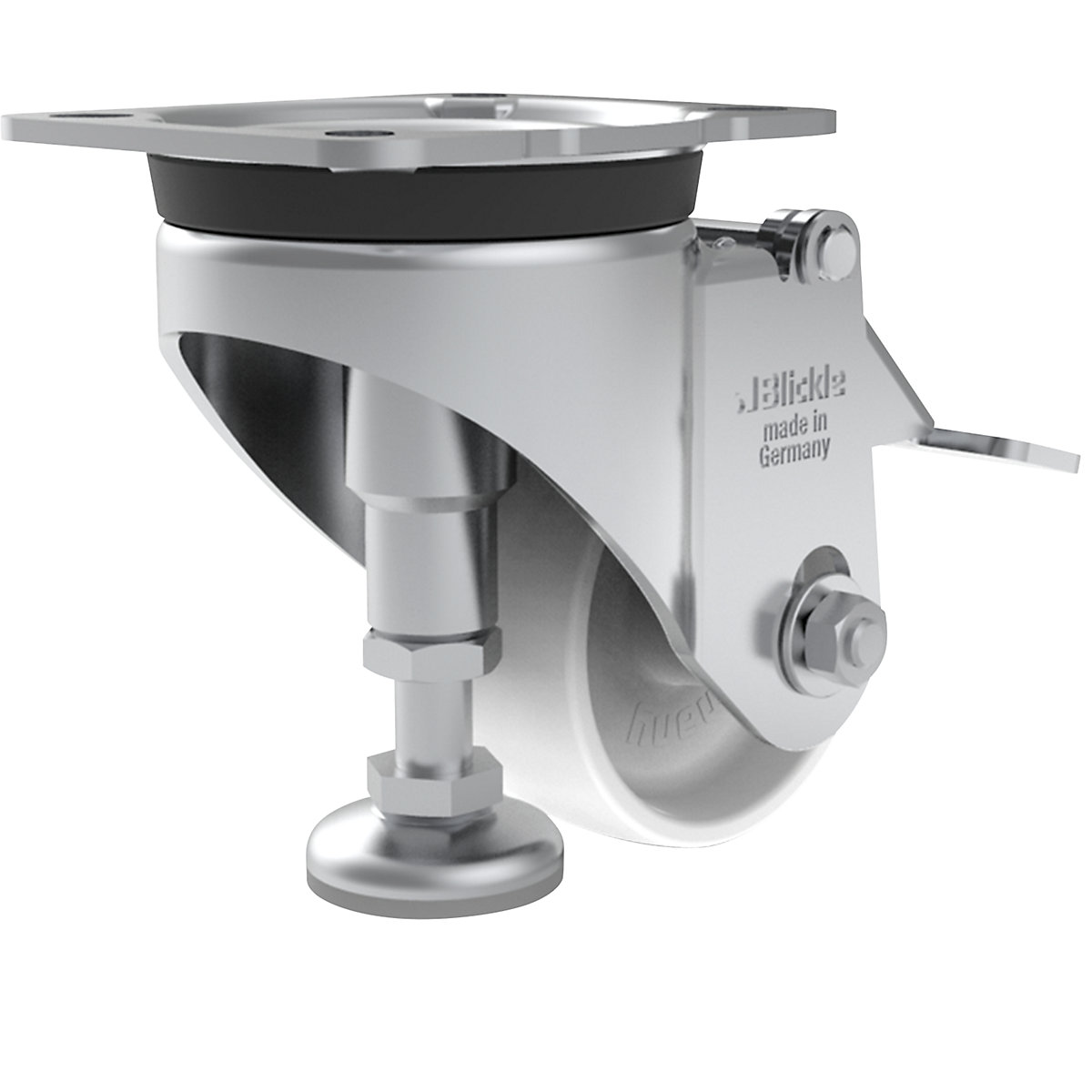 Roulette de levage pivotante – Blickle: roue réglable en hauteur ...