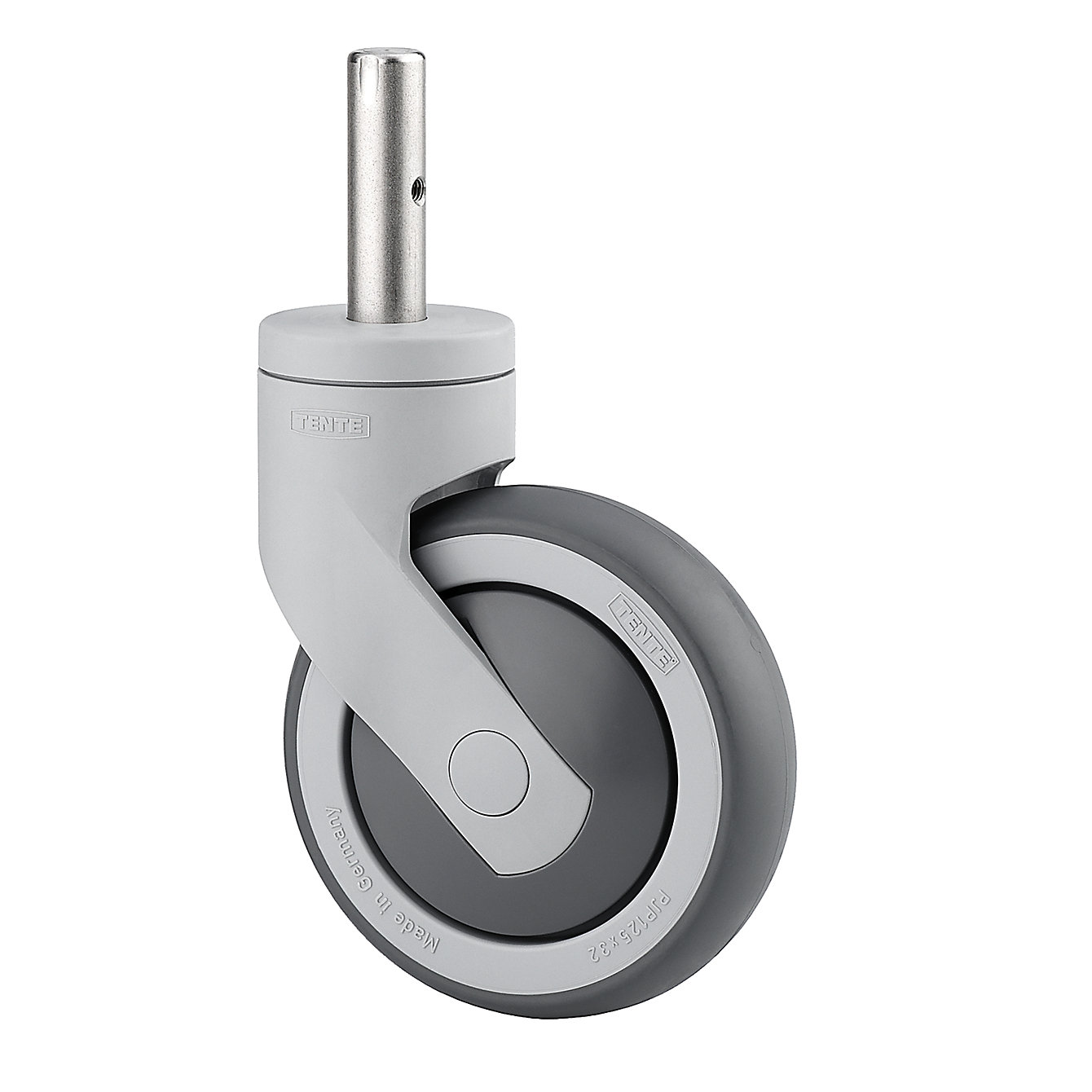Rotella in plastica, con perni – TENTE Ø x larghezza ruote 100 x 32 mm ...