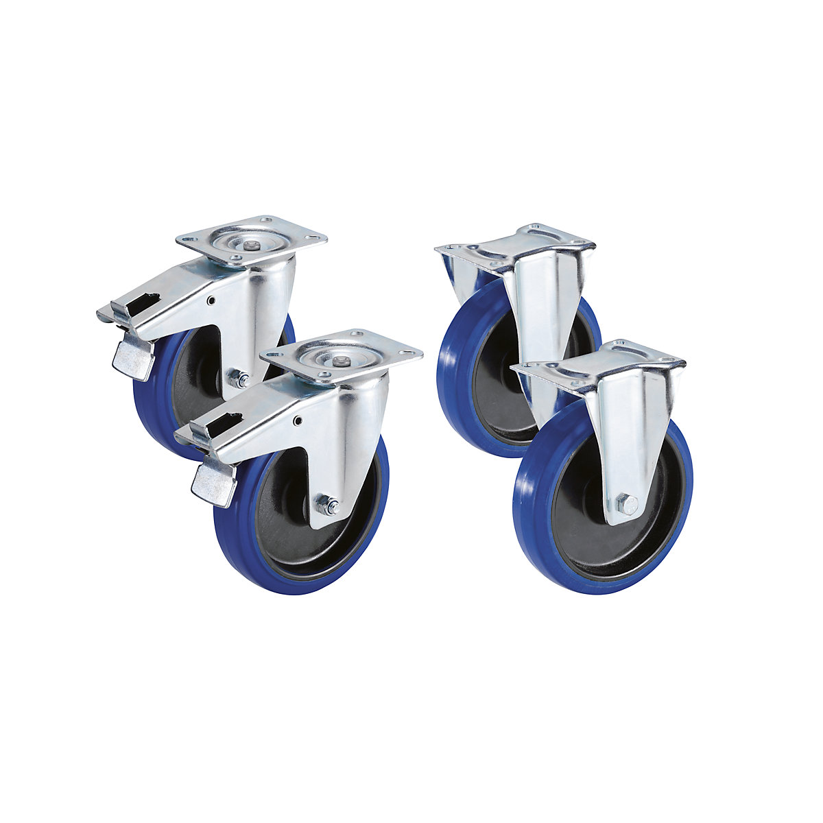 Set di ruote in gomma elastica su cerchioni in plastica – Proroll: 2 ...