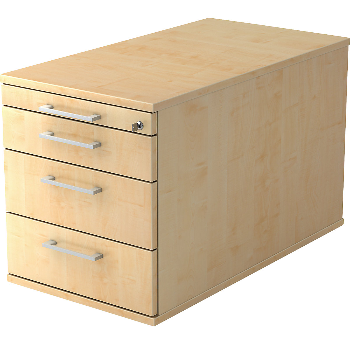 Caisson roulant – eurokraft pro: 1 tirette-plumier, 3 tiroirs ...