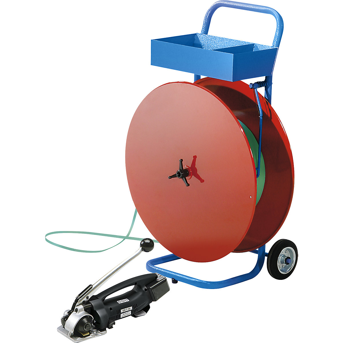 Strapping set, PET strapping: semi automatic tensioning tool, mobile ...