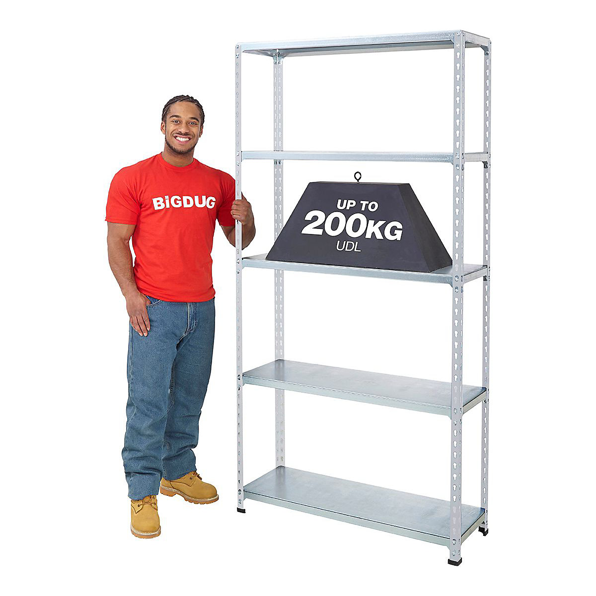 BiG200 1830mm High Shelving | BiGDUG