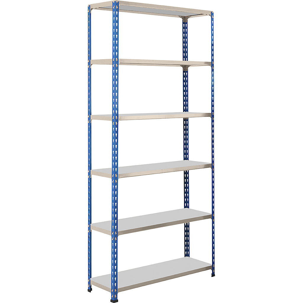 BiG340 Steel Shelving 1980h X 915w X 455d Mm 6 Levels 340kg UDL Blue ...