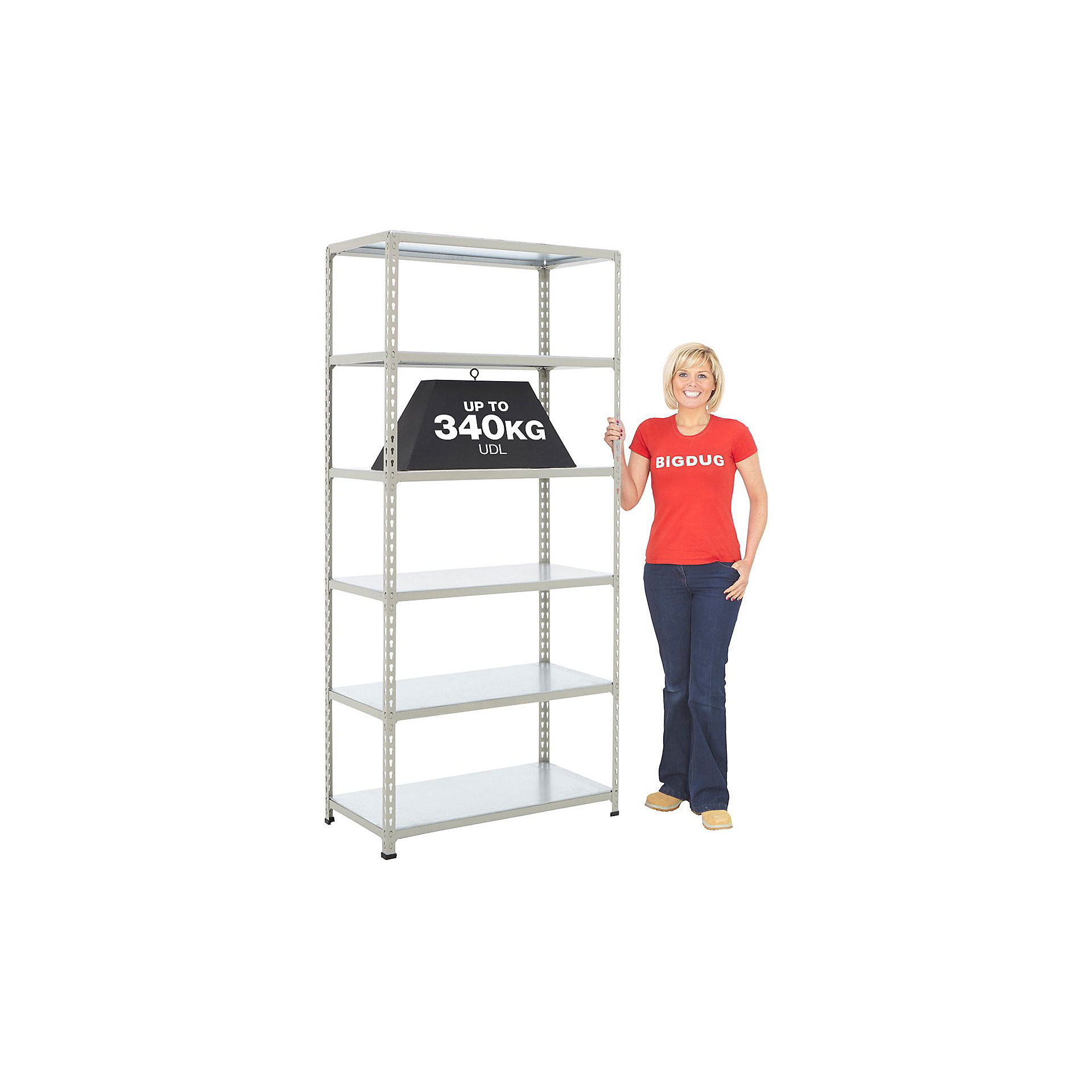 BiG340 1980mm High Shelving | BiGDUG