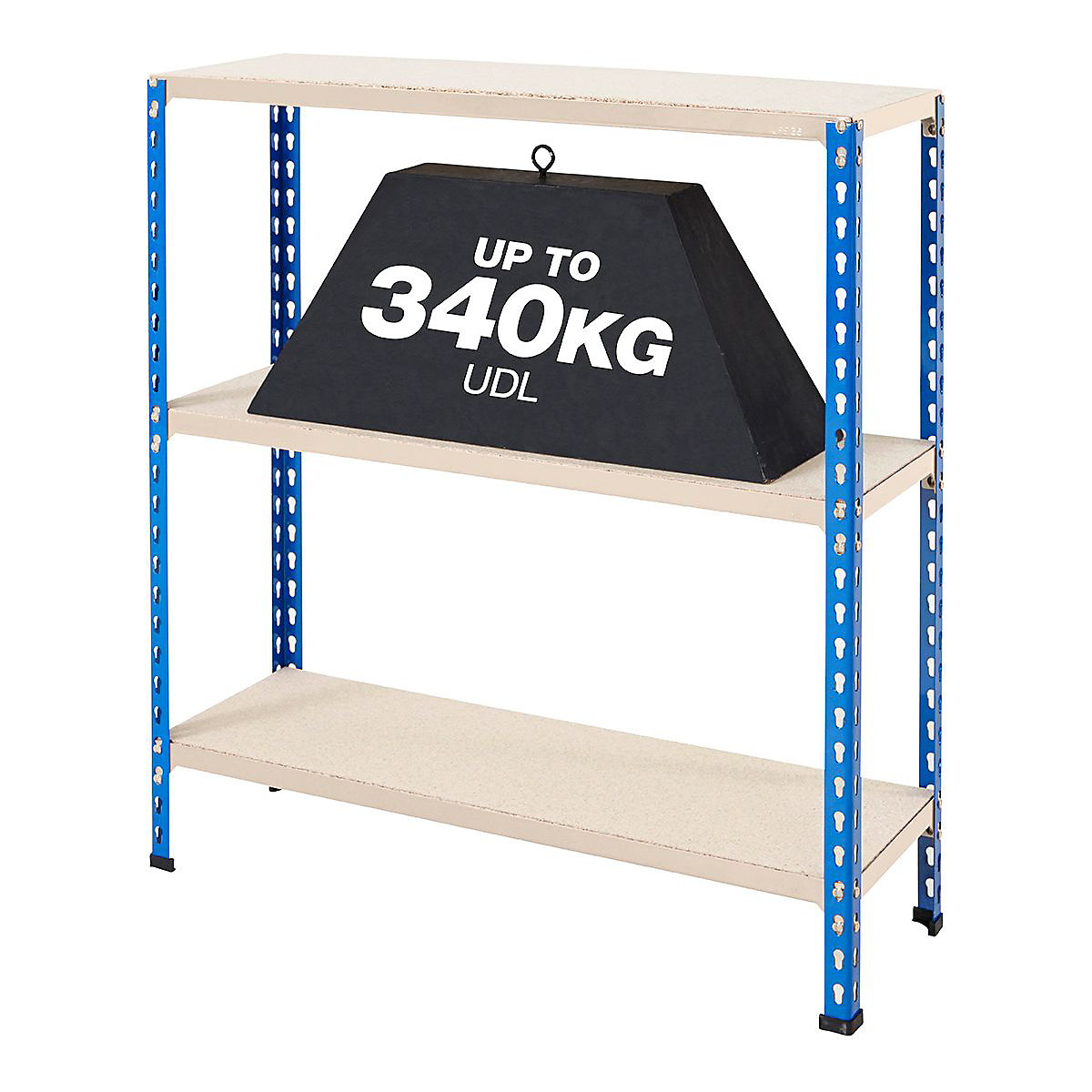 BiG340 Blue & Grey 915mm High Shelving | Shelving | BiGDUG