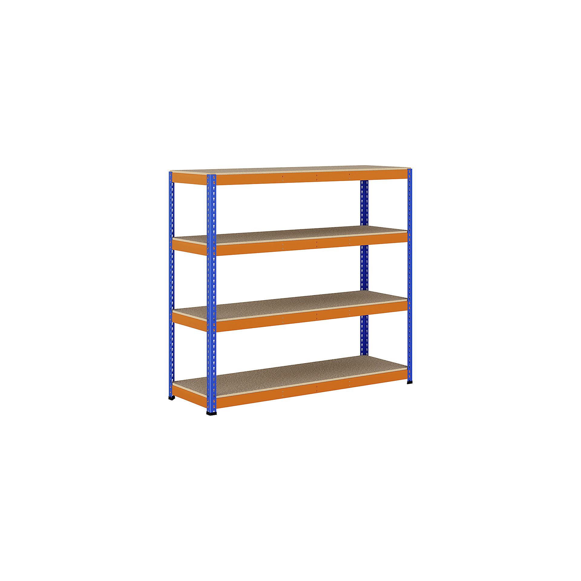 BiG400 Racking 1677h x 1830w x 610d mm 4 Levels 400kg UDL Blue & Orange ...