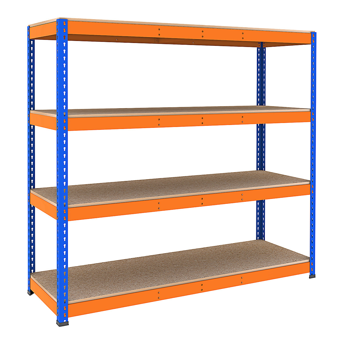 BiG400 Racking 1677h x 1525w x 455d mm 4 Levels 400kg UDL Blue & Orange ...