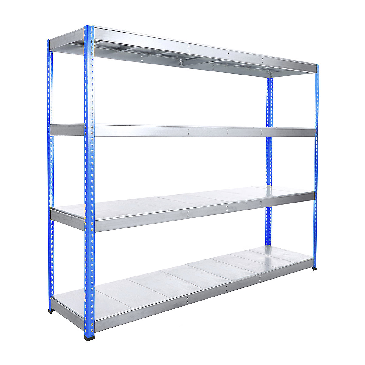 BiG400 Steel Racking 1980h x 2440w x 455d mm 4 Levels 400kg UDL Blue ...