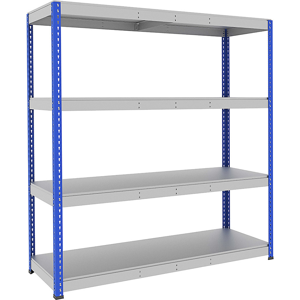 BiG400 Steel Racking 1980h x 1220w x 455d mm 4 Levels 400kg UDL Blue ...