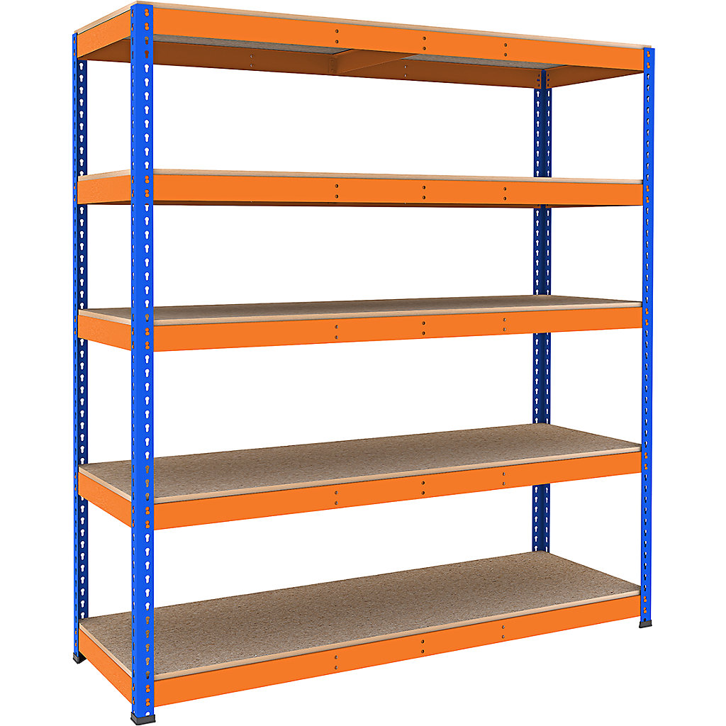 BiG400 Racking 1980h X 1220w X 915d Mm 5 Levels 375kg UDL Blue & Orange ...