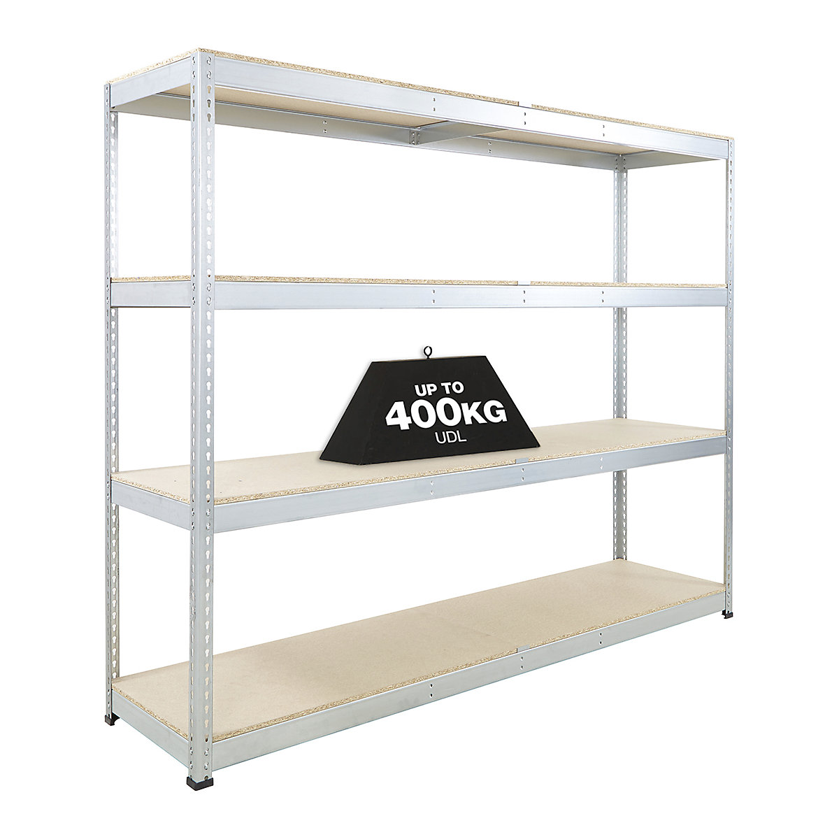 BiG400 Racking 1980h x 2440w x 610d mm 4 Levels 400kg UDL Galvanised ...