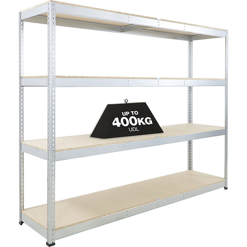 BiG400 Racking 1980h x 1220w x 1220d mm 4 Levels 400kg UDL Galvanised ...