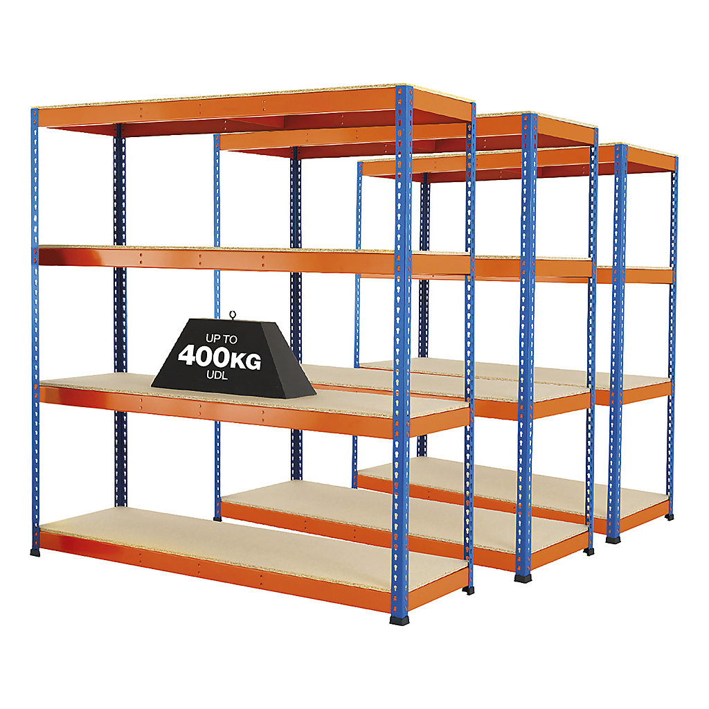 BiG400 Heavy-Duty 3x Bay Garage Shelving Kit | BiGDUG