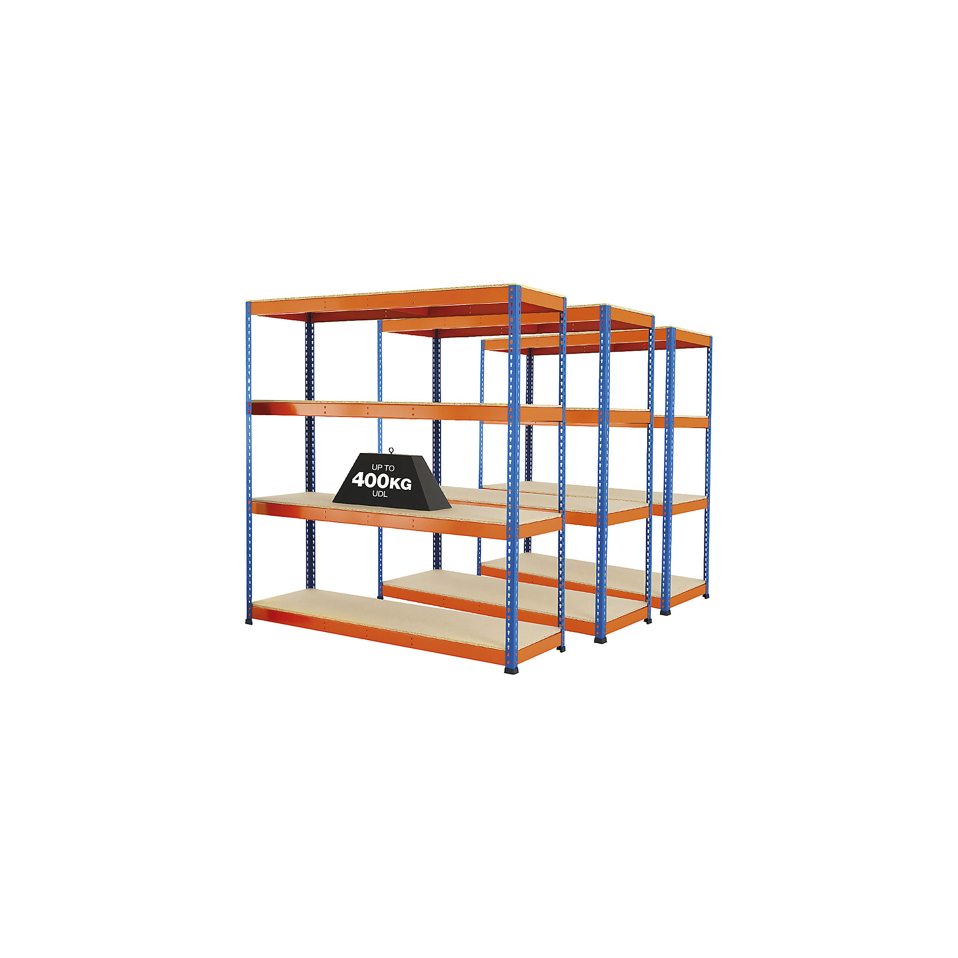 BiG400 Heavy-Duty 3x Bay Garage Shelving Kit | BiGDUG