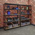 BiGDUG Garage 265kg Corner Shelving Deal | 2x 1800h x 900w x 450d mm ...