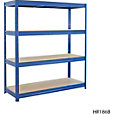 BiGDUG Garage Heavy Duty Shelving | 1770h x 2400w x 600d mm | Blue | 4 ...