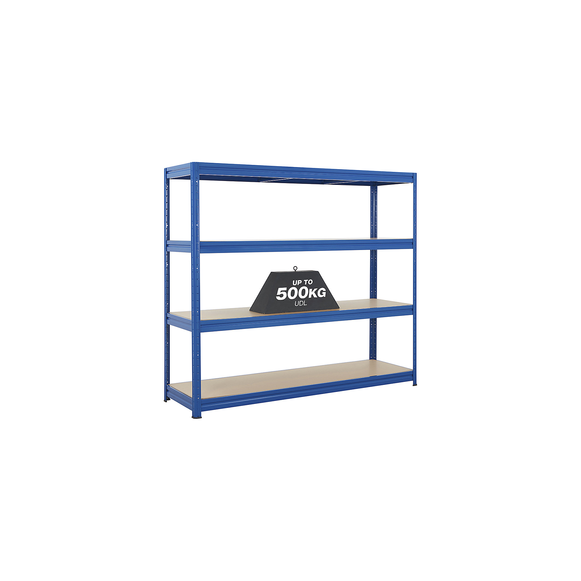 BiGDUG Garage Heavy Duty Shelving | 1770h x 2000w x 600d mm | Blue | 4 ...