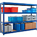 BiGDUG Garage Heavy Duty Shelving | 1770h x 2400w x 600d mm | Blue | 4 ...