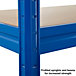 BiGDUG Garage Heavy Duty Shelving | 1770h x 2400w x 600d mm | Blue | 4 ...