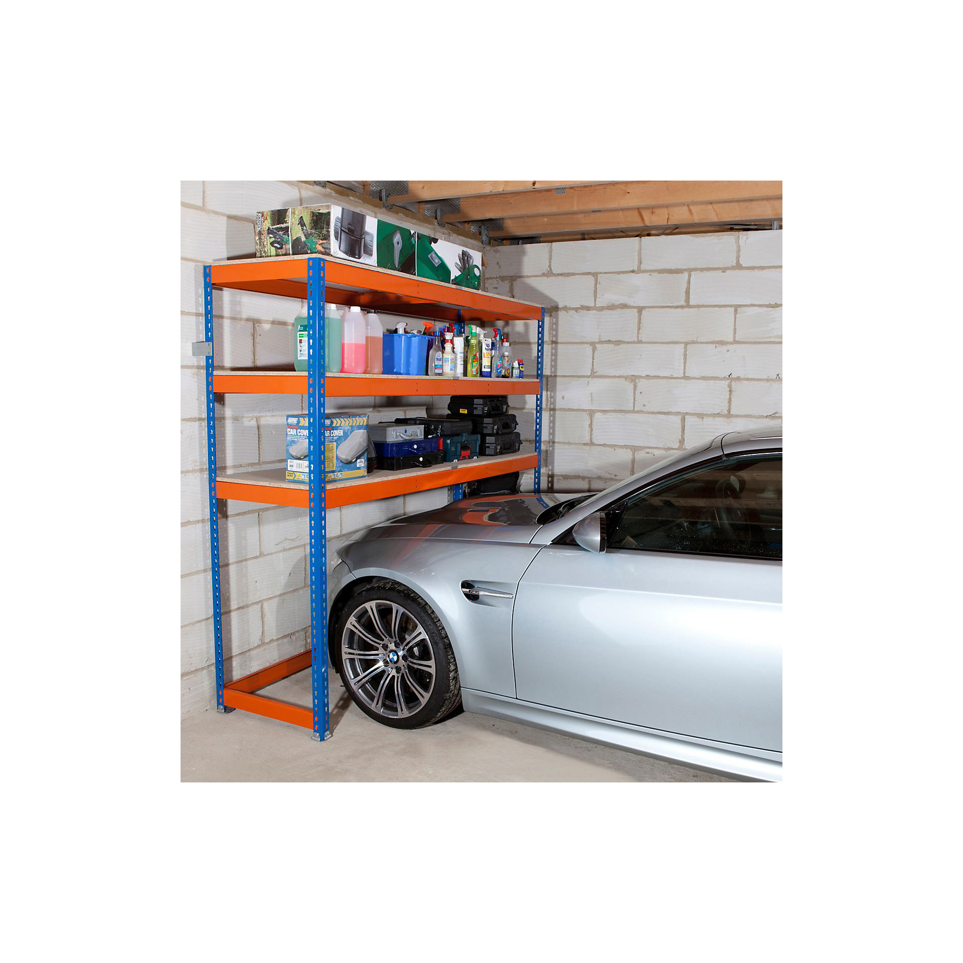 Heavy Duty Over Car Garage Shelving Unit | BiGDUG
