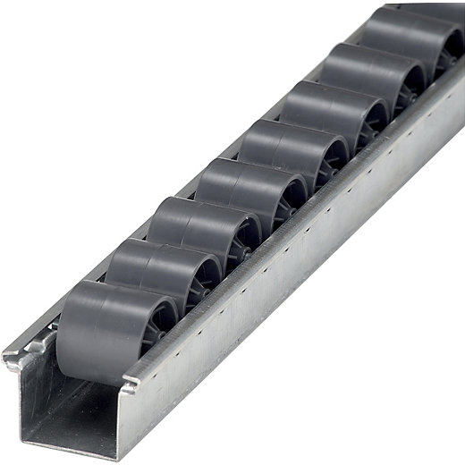 Medium Duty Roller Track with Grey Rollers | BiGDUG