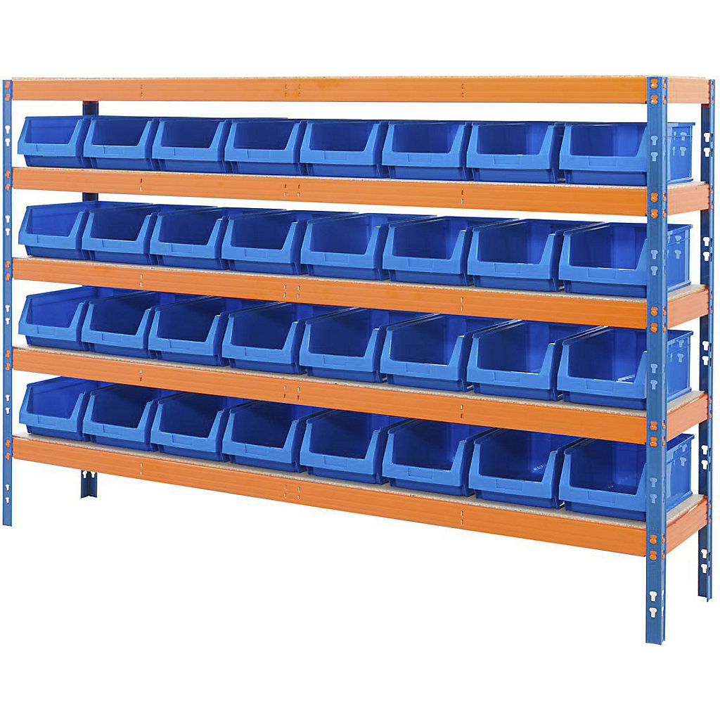 Shelving With Bins | Bin Shelving Units | BiGDUG