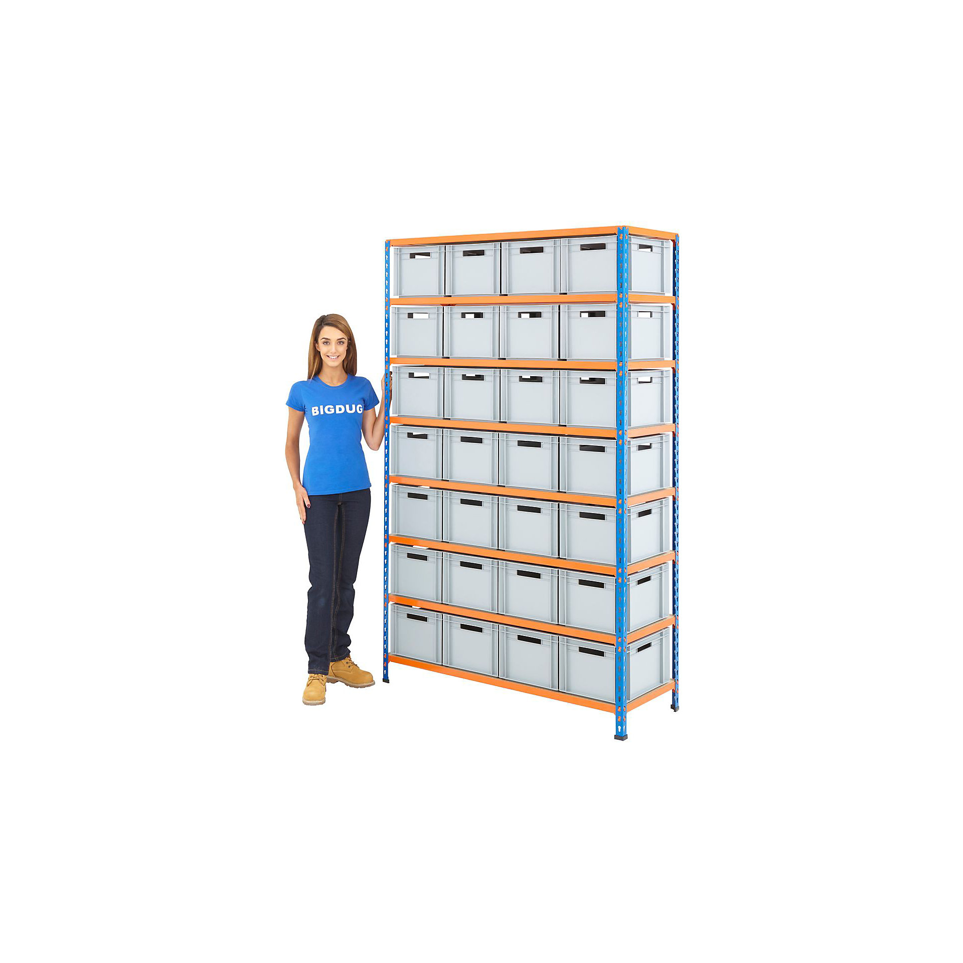 Shelving with Boxes | Storage Shelves With Boxes | BiGDUG
