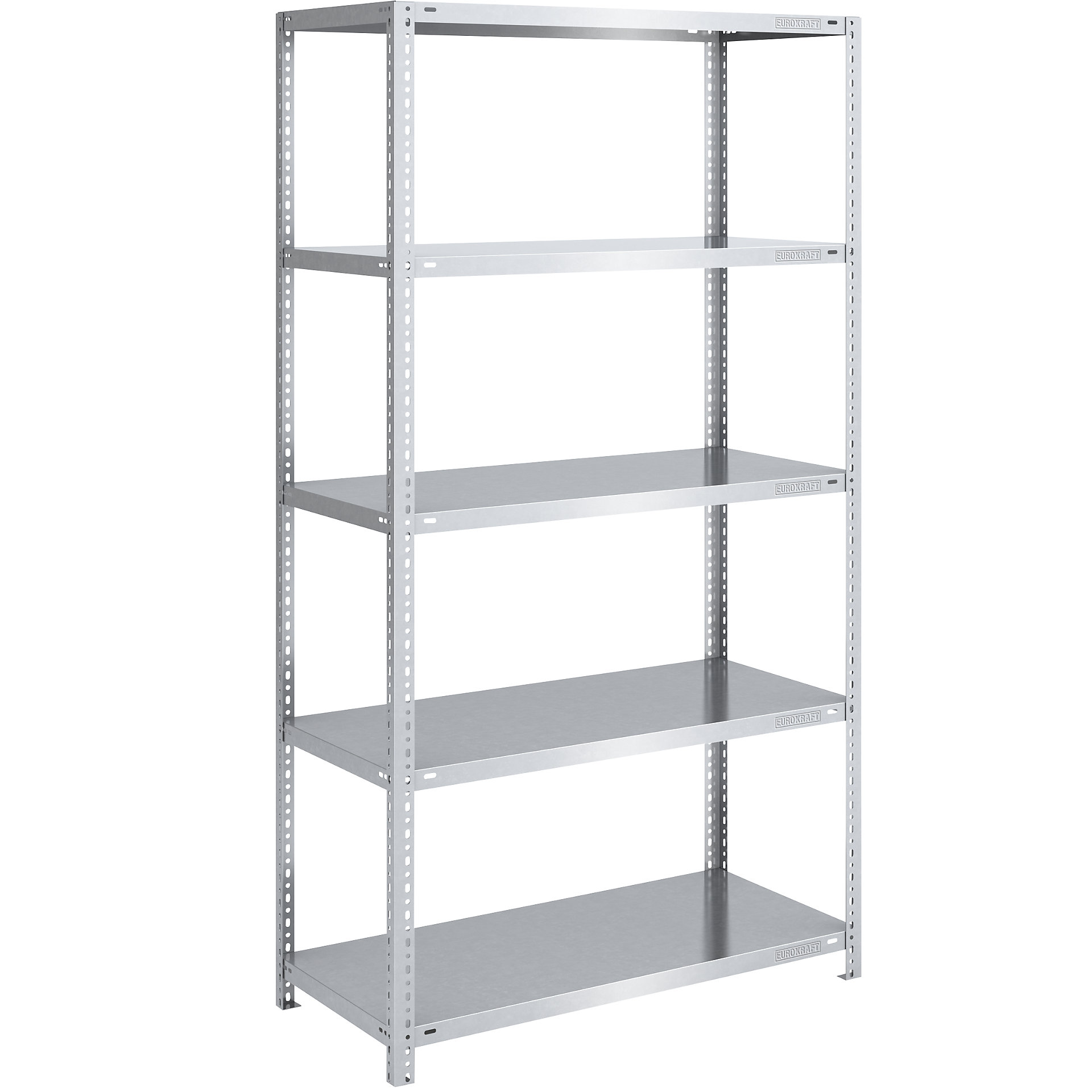 EUROKRAFTpro – Heavy duty bolt-together shelving, zinc plated: shelf ...