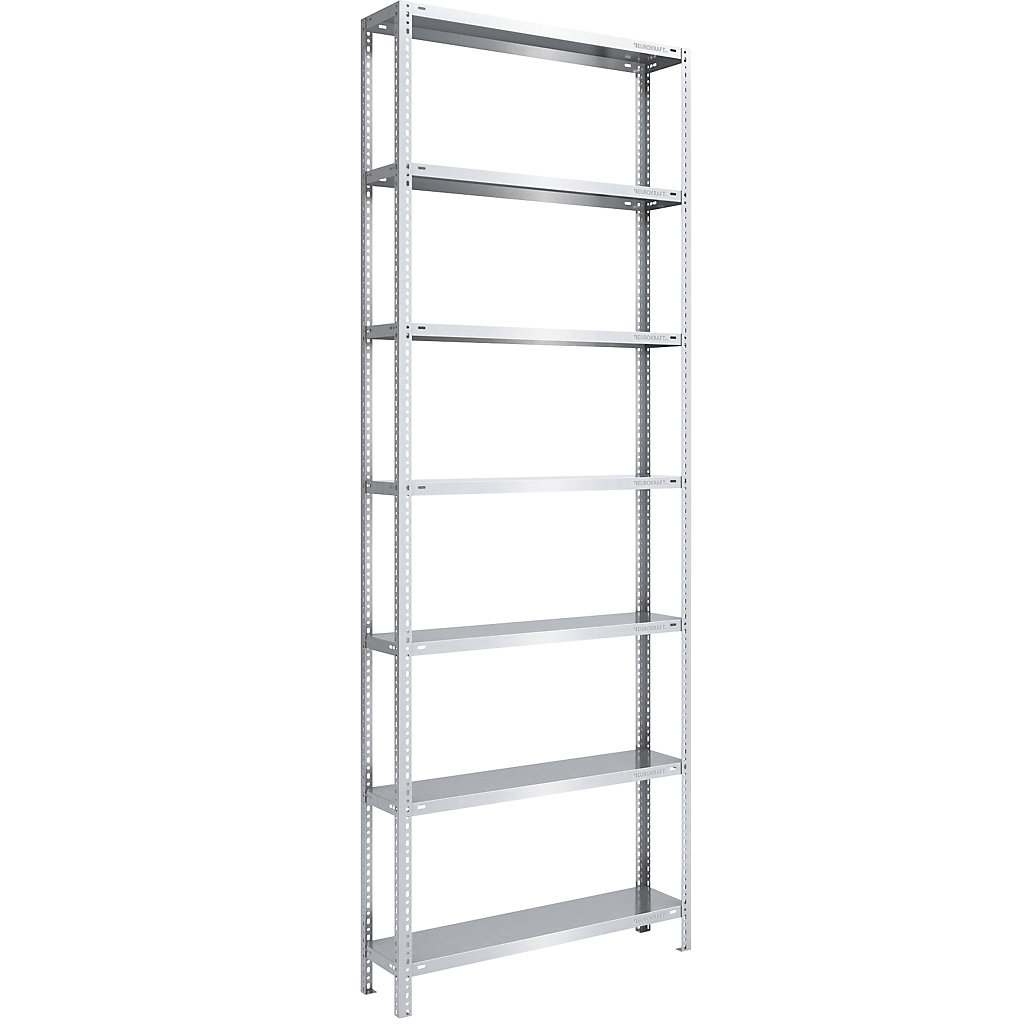 Heavy duty bolt-together shelving, zinc plated – eurokraft pro: shelf ...