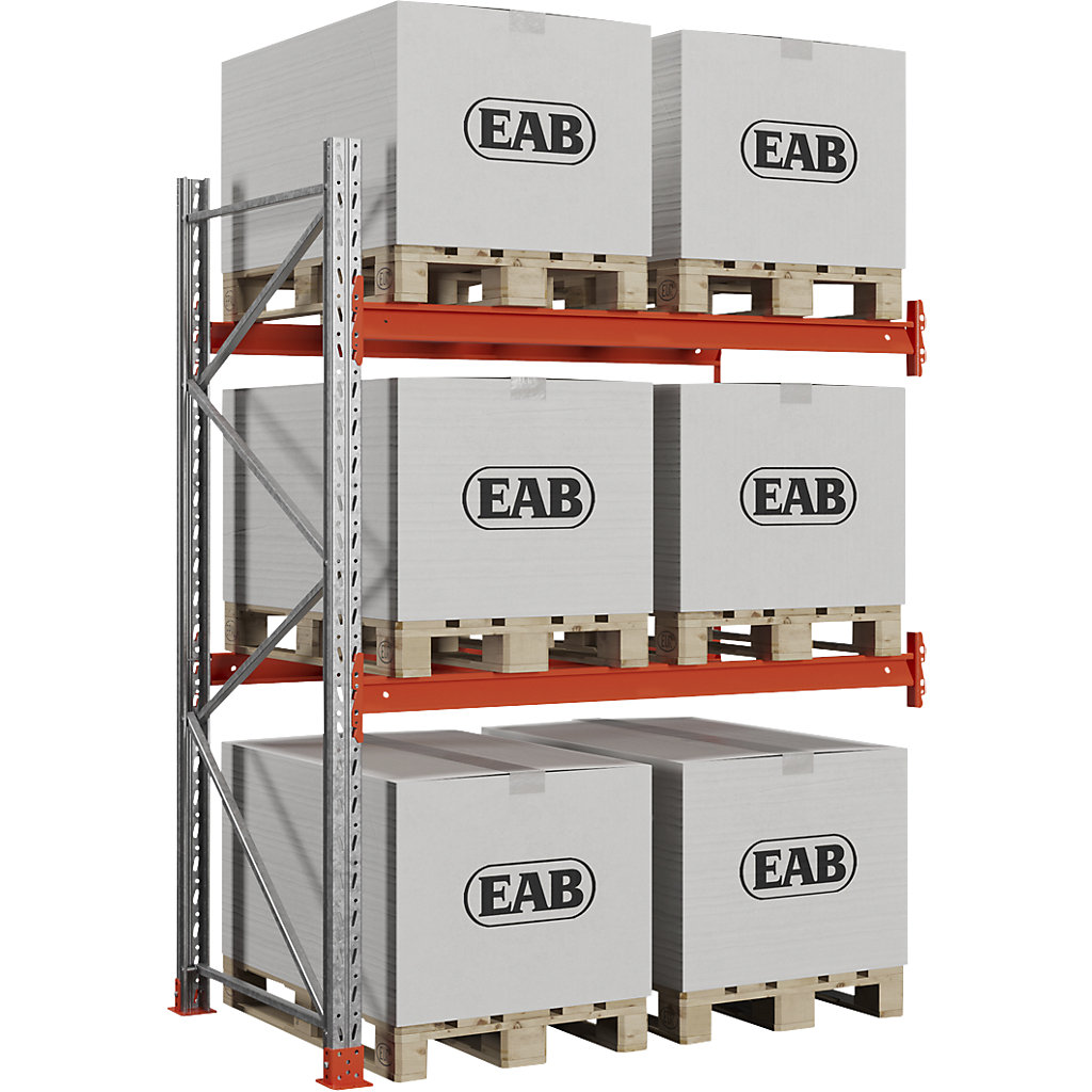 Pallet racking: zinc plated/orange | kaiserkraft
