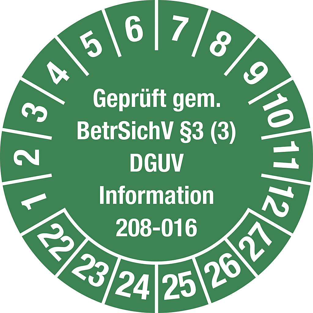 Plakette DGUV I 208-016 Leitern/Tritte: Folie, LxH 50 x 220 mm, VE 10 ...