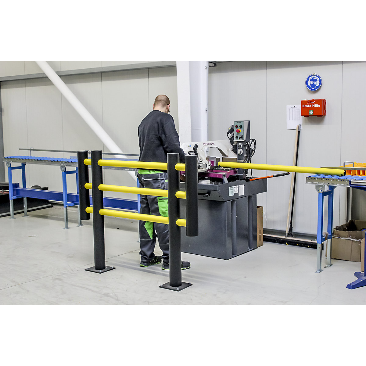 Cloison grillagée pour la protection des machines: en plastique ...