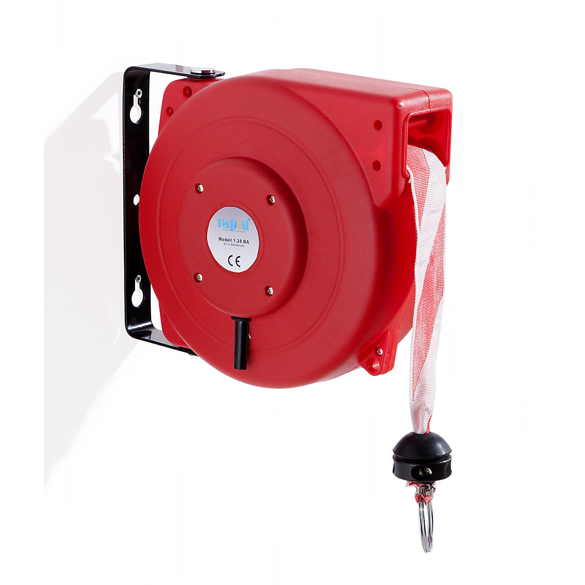 Enrouleur automatique: avec ruban rouge / blanc | kaiserkraft FRANKEL