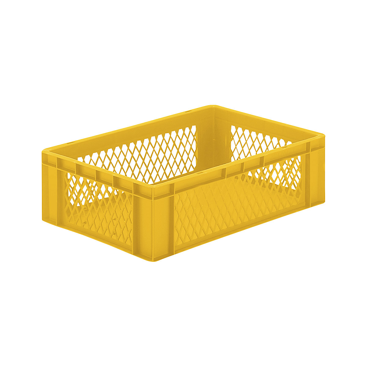 Euro stohovací přepravka, stěny s otvory, dno plné: d x š x v 600 x 400 x 175 mm | kaiserkraft