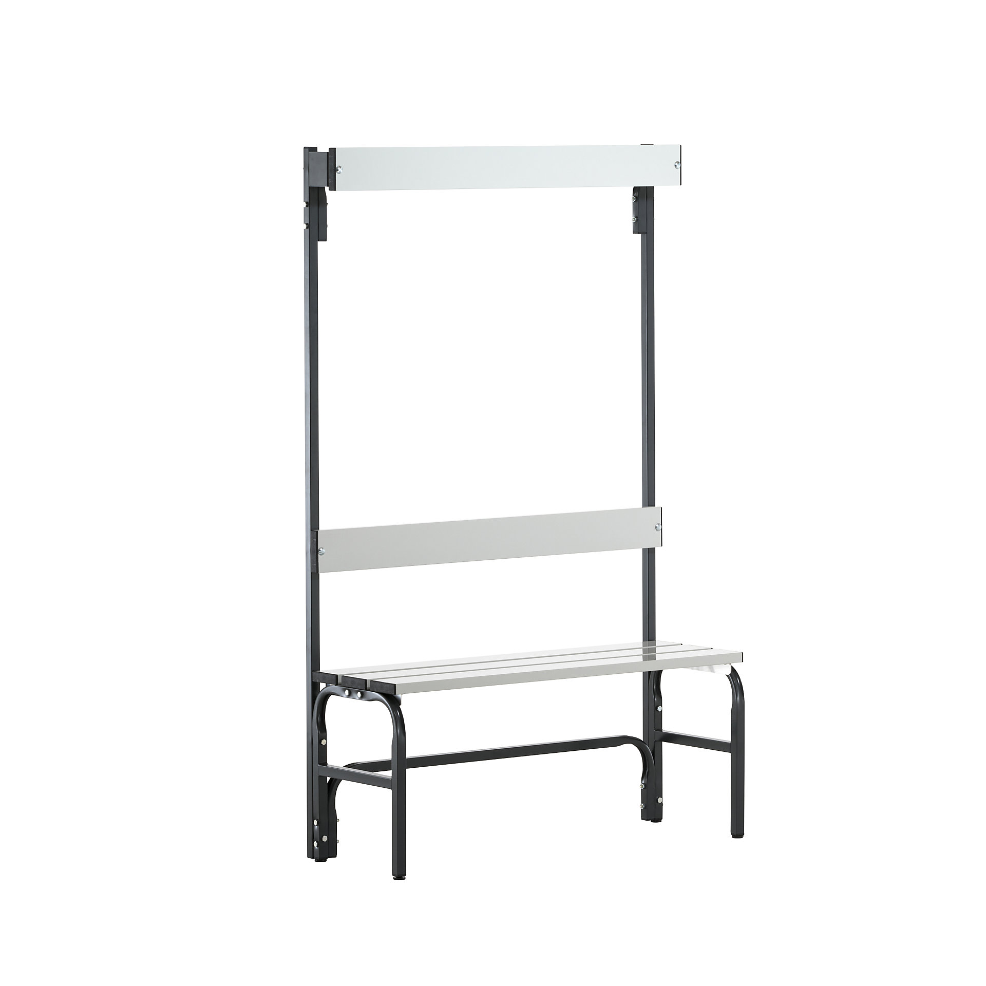 Changing room bench made of stainless steel – Sypro: HxD 1650 x 375 mm ...