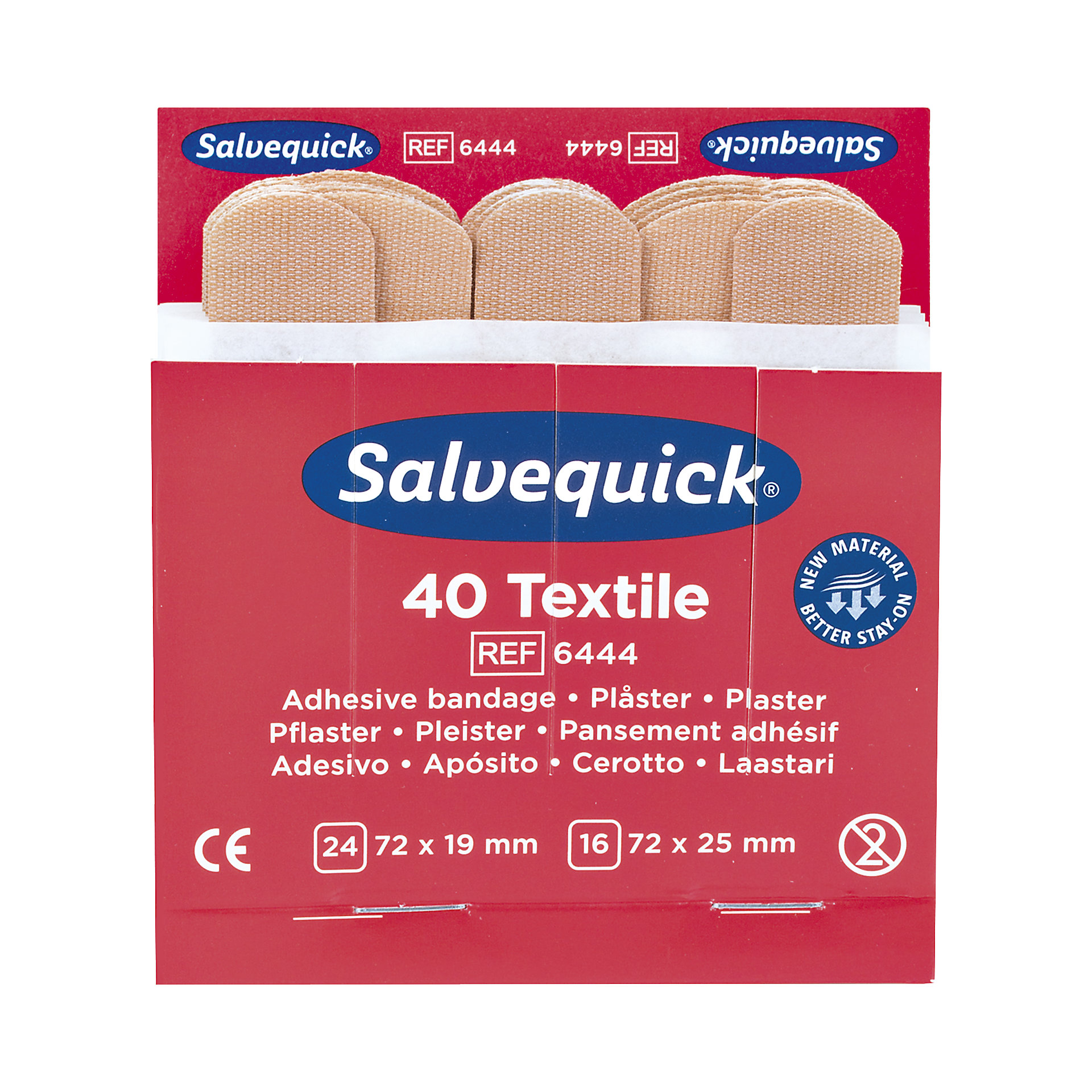 Refill for SALVEQUICK: 6 packs of elastic plasters, 40 each | kaiserkraft