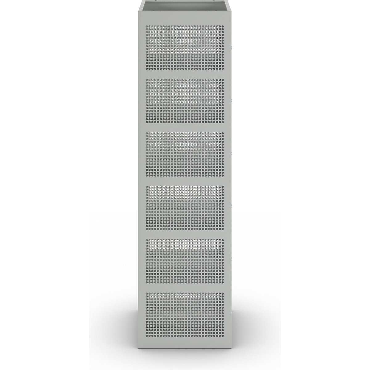 6-fold compartment locker, perforated sheet steel – eurokraft pro: 2 ...
