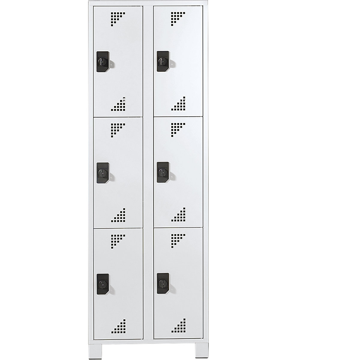 Bremen 4-fold compartment locker – eurokraft pro: 2 compartments ...